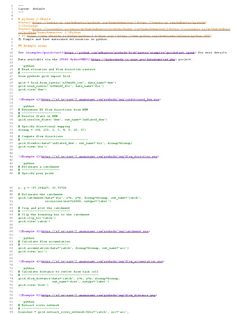 Pyshed - Doc For Python Library | PDF | Computer Programming | Computer Science