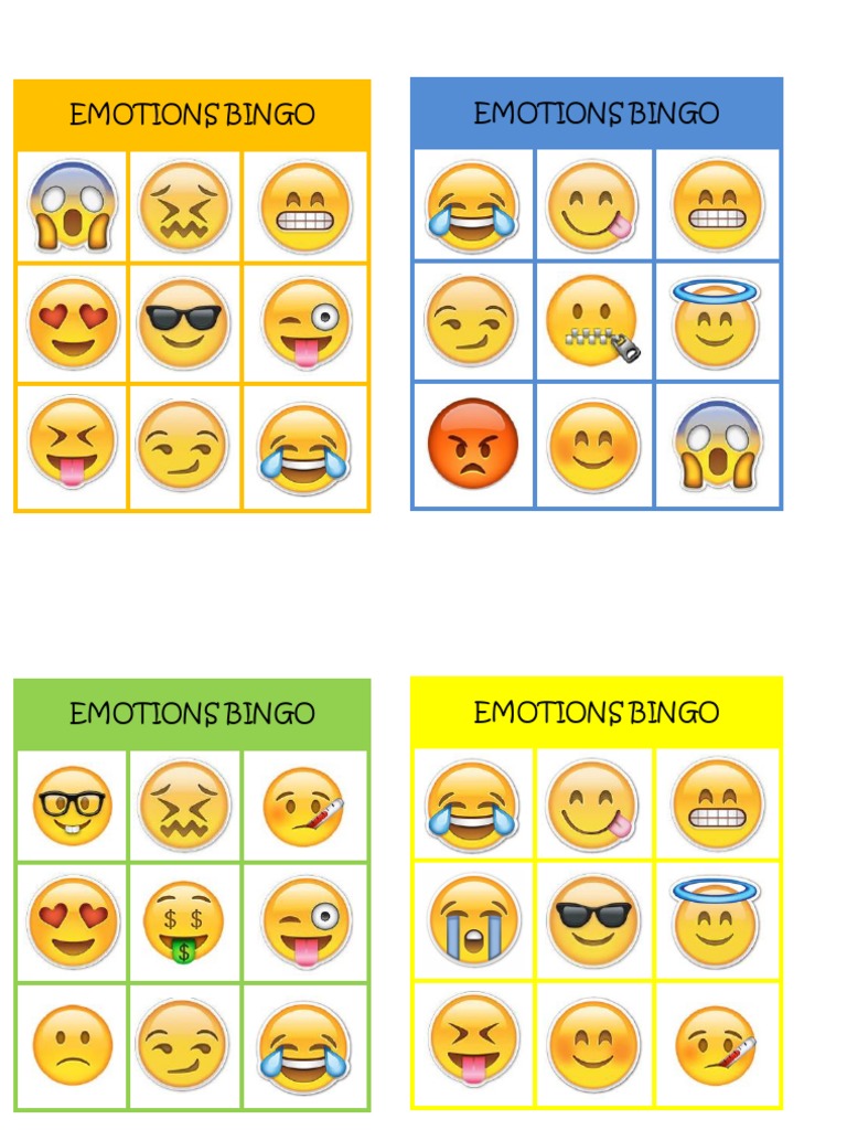 Emotions Bingo for Adults | PDF