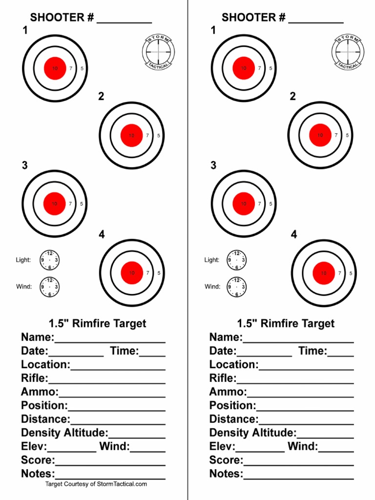 Rimfire Targets | PDF