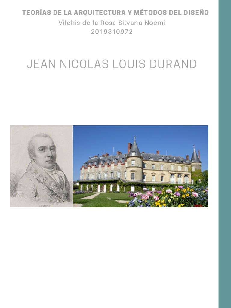 Jean Nicolas Louis Durand | PDF | Estética | Pinturas