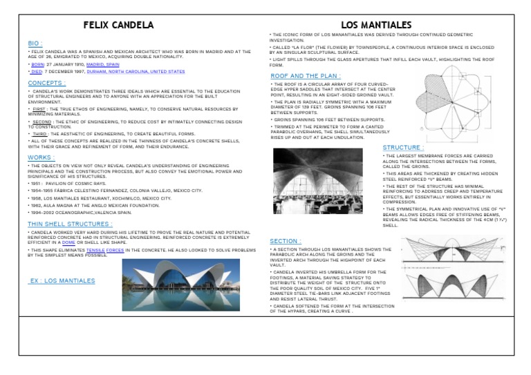 Felix Candela | PDF | Beam (Structure) | Reinforced Concrete