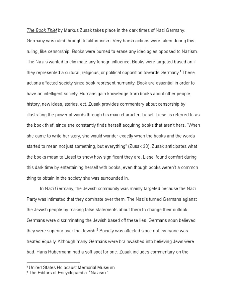 The Book Thief | PDF | Nazi Germany | Unrest