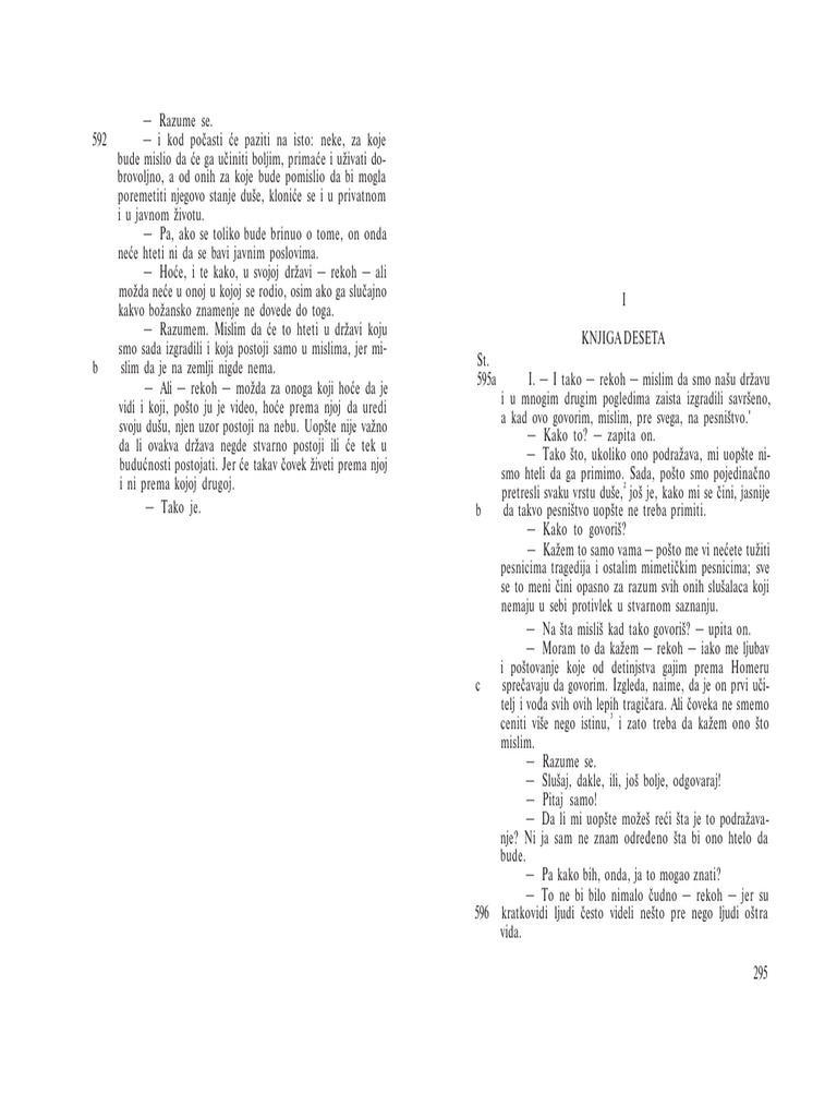 1 Platon Drzava X Knjiga | PDF