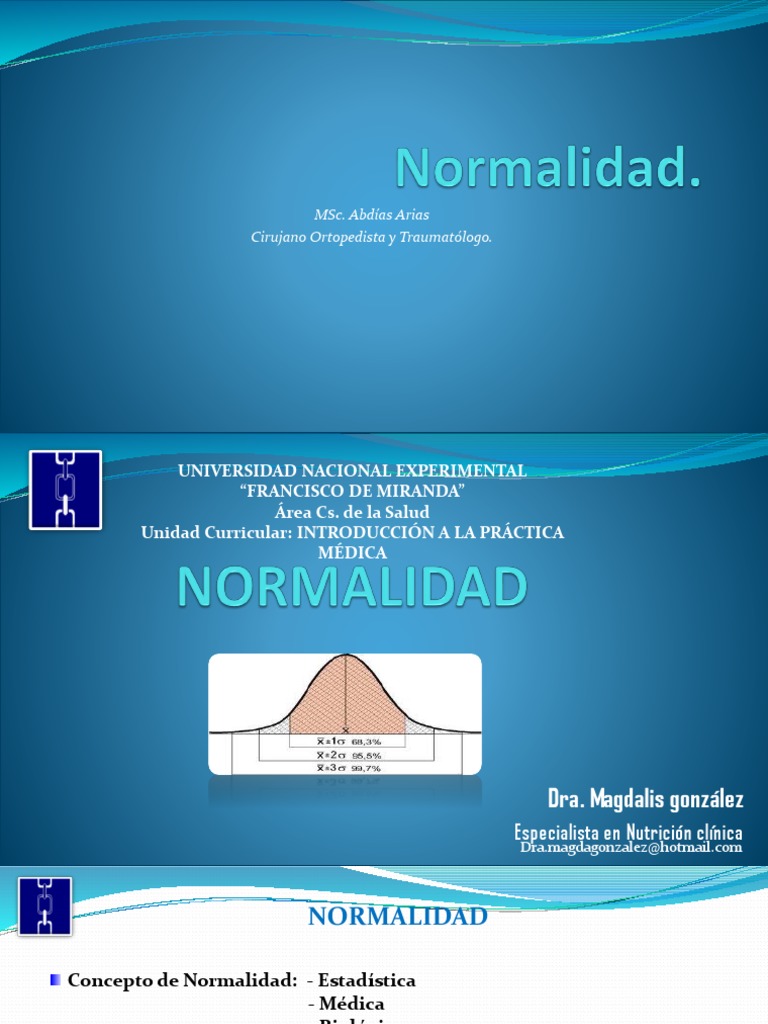 Normalidad | PDF | Distribución normal | Estadísticas