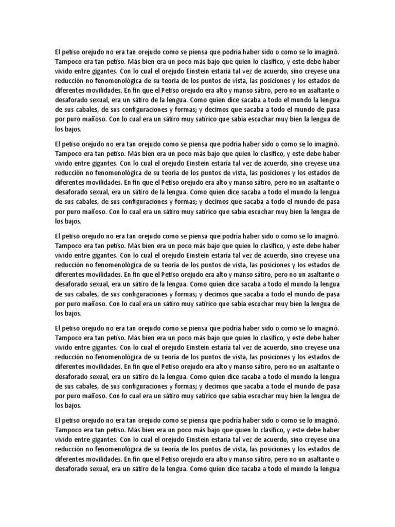 El Petiso Orejudo | PDF
