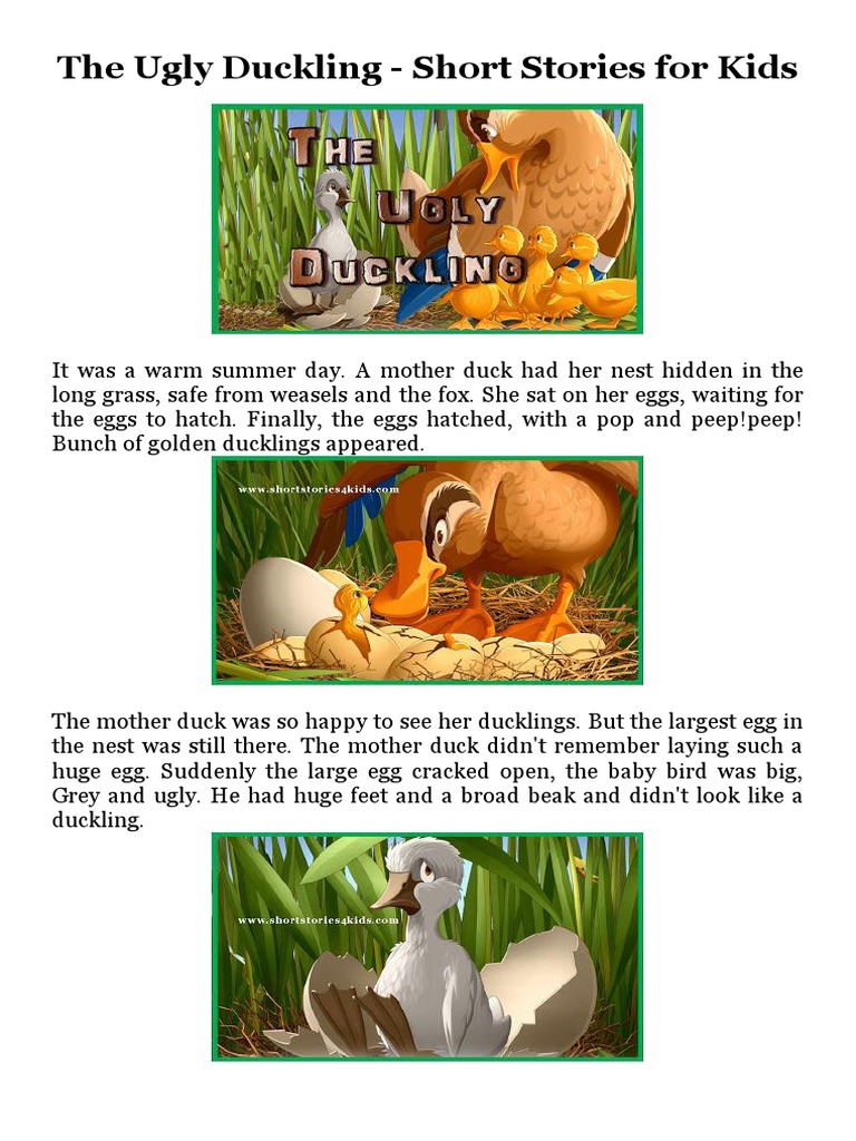 The Ugly Duckling - Short Stories For Kids | PDF | Duck | Egg