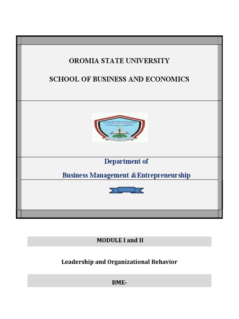 Leadership and OB | PDF | Goal | Leadership