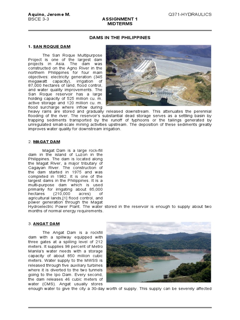 Dams in The Philippines | PDF | Dam | Water Management