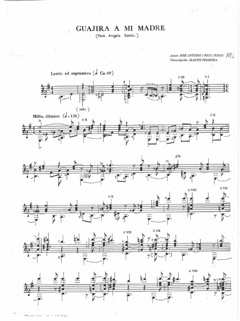 Guajira A Mi Madre | PDF