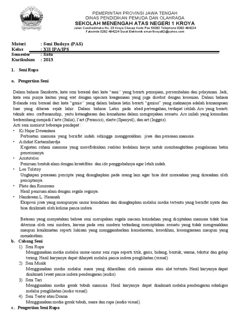 MATERI Kelas XII FIX Plus Batik | PDF