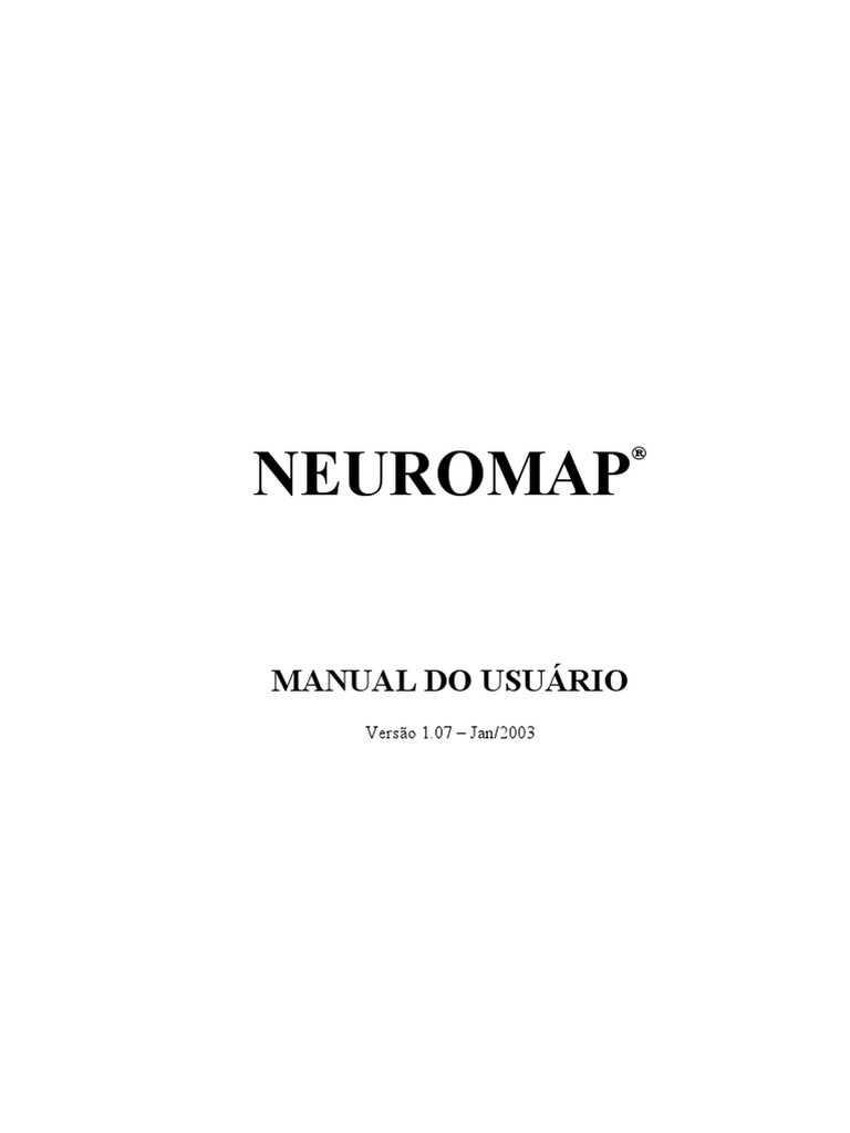 Manual Neuromap | PDF | Eletroencefalografia | Microsoft Access