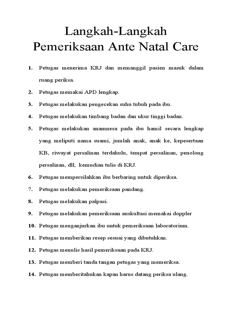Langkah ANC | PDF