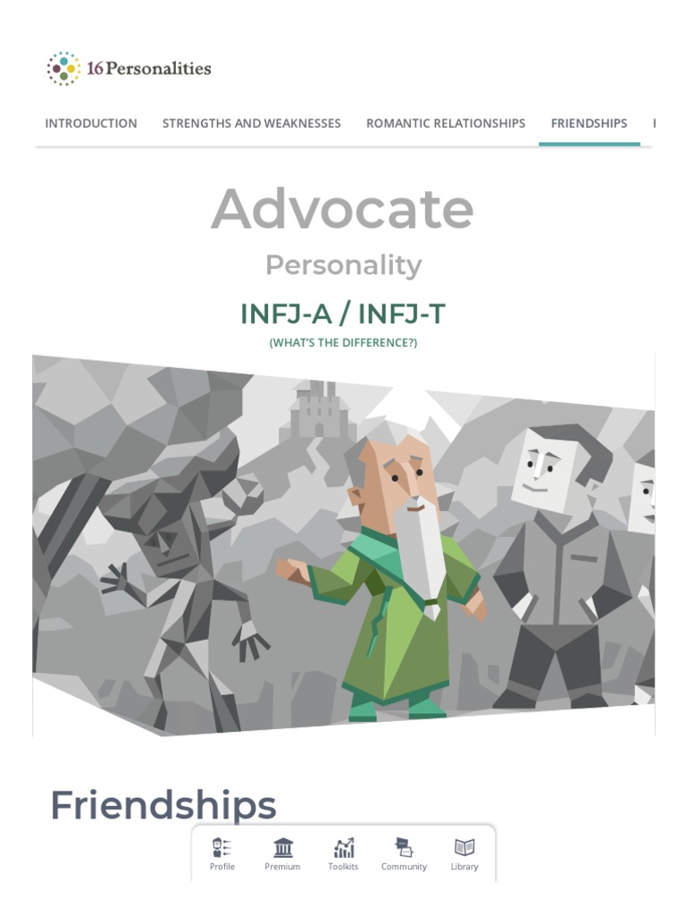 INFJ Advocate Personality Friendships | PDF | Friendship | Human Nature