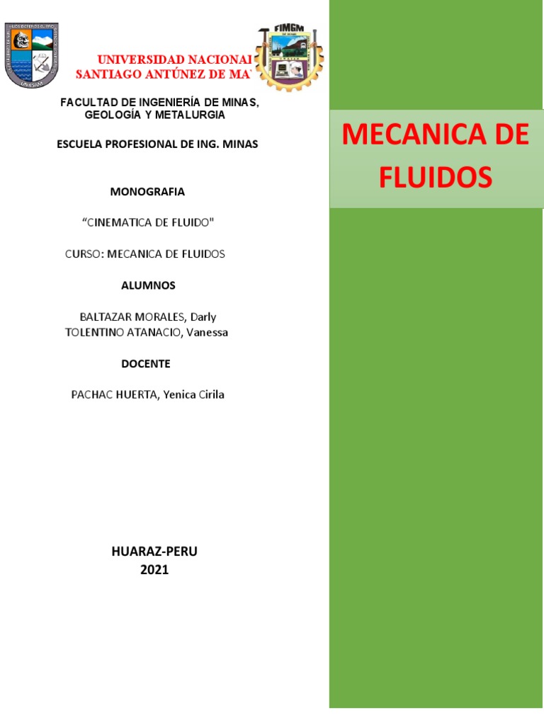 Cinematica de Fluidos | PDF | Óptica | Ligero