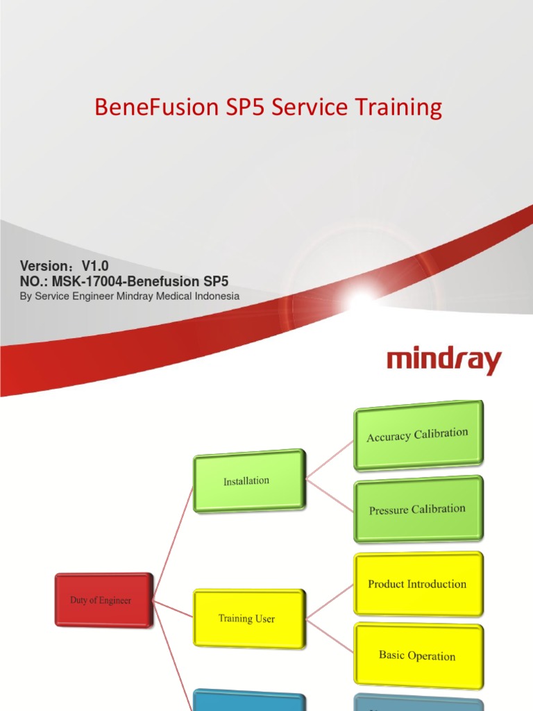 Mindray - Benefusion SP5 Service Training V1.0 en | PDF | Syringe | Pump