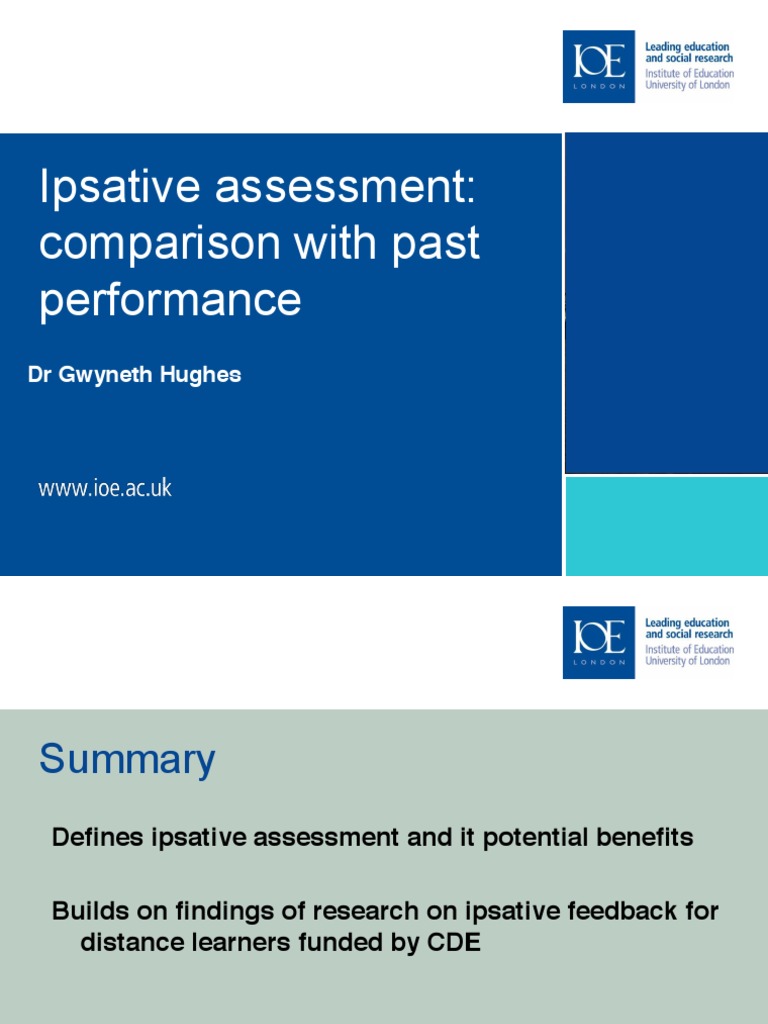 Understanding Ipsative Assessment | PDF | Psychological Concepts ...
