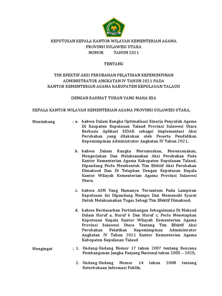 TIM EFEKTIF AKSI PERUBAHAN | PDF