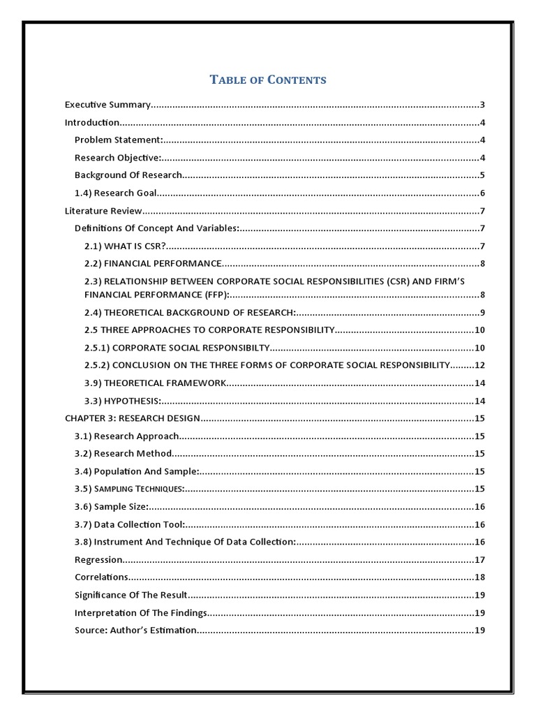 Final MBR Term Report | Download Free PDF | Corporate Social ...