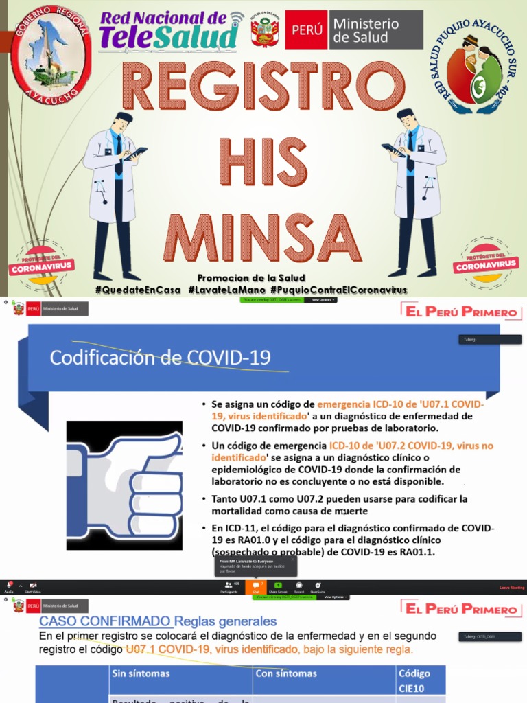 CODIFICACION HIS MINSA-covid | PDF