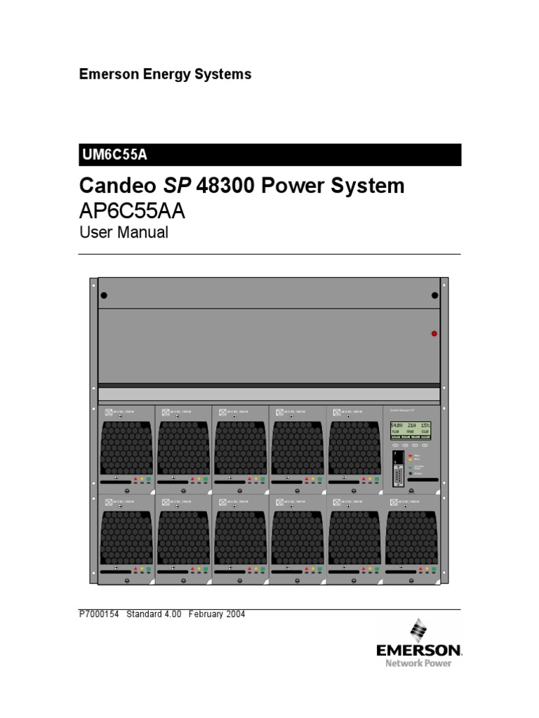 Candeo SP 48300 DC Power System | PDF | Rectifier | Fuse (Electrical)
