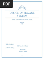 Sewer Design Calculation | PDF | Sanitary Sewer | Chemical Engineering