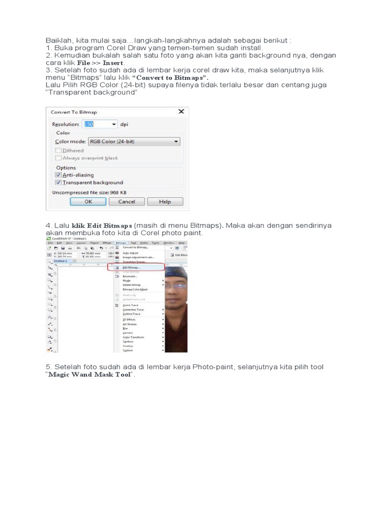 Cara Ganti Latar Belakang | PDF