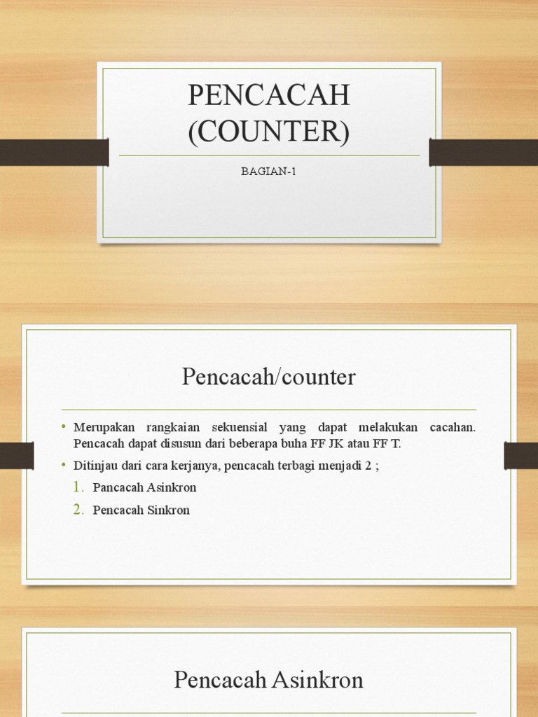 Pencacah (Counter) | PDF