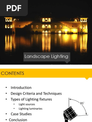 Landscape Lighting Ppt