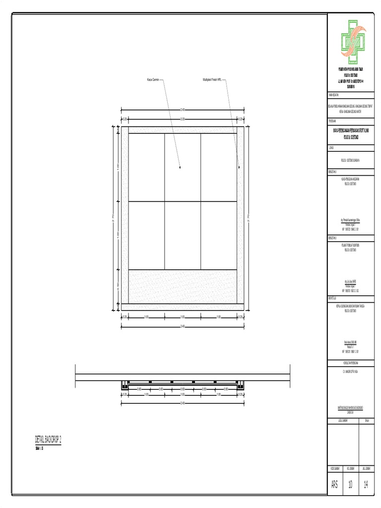 Detail Backdrop 2: Multiplek Finish HPL Kaca Cermin | PDF