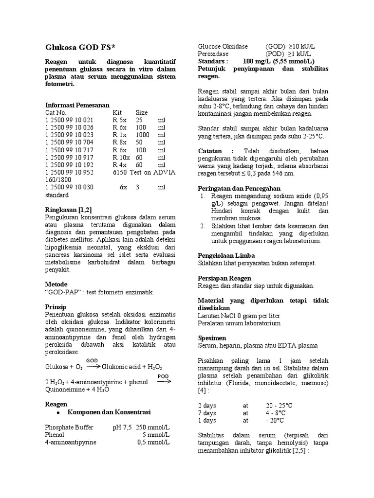 Glukosa God FS | PDF