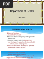 DOH Organizational Chart & Roles | PDF