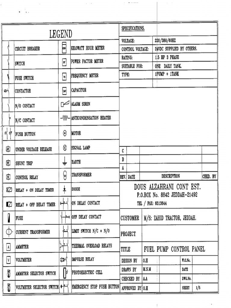 Wiring Diagram For Fuel Pump (Control Panel) | PDF