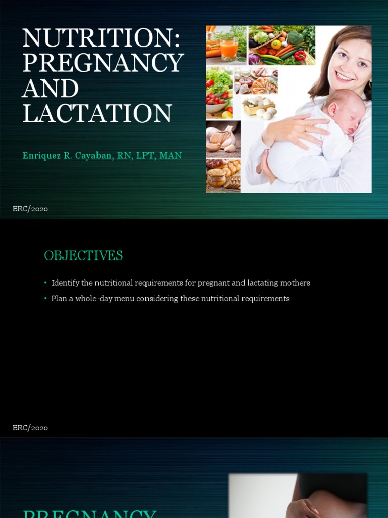 Nutri Lec 11 | PDF | Breast Milk | Pregnancy