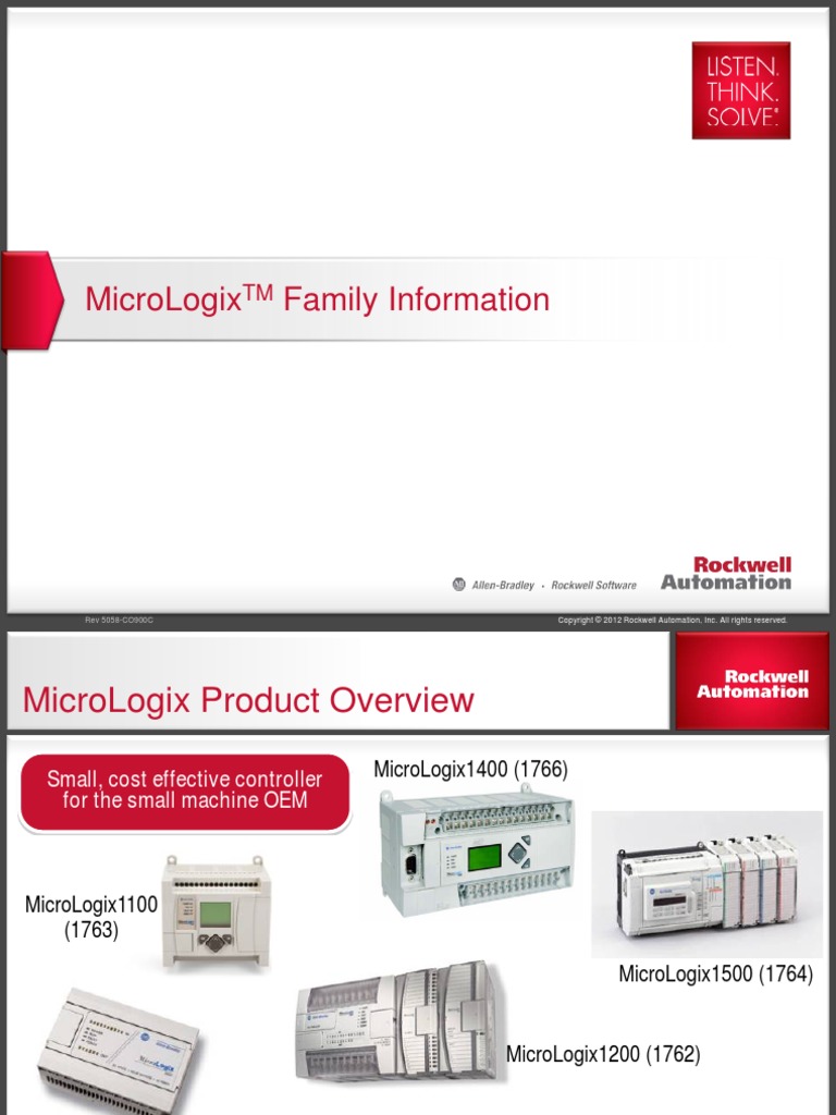 MicroLogix Product Overview Presentation | PDF | Programmable Logic Controller | World Wide Web