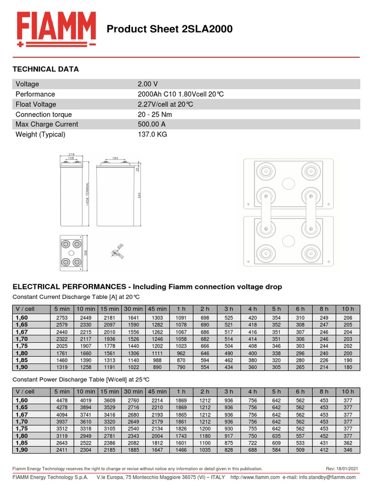 Product Sheet 2SLA2000: Technical Data | PDF | Physics | Manufactured Goods