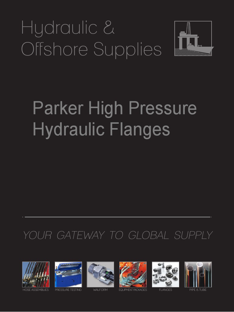 Parker High Pressure Hyd Flanges | PDF | Pipe (Fluid Conveyance) | Screw