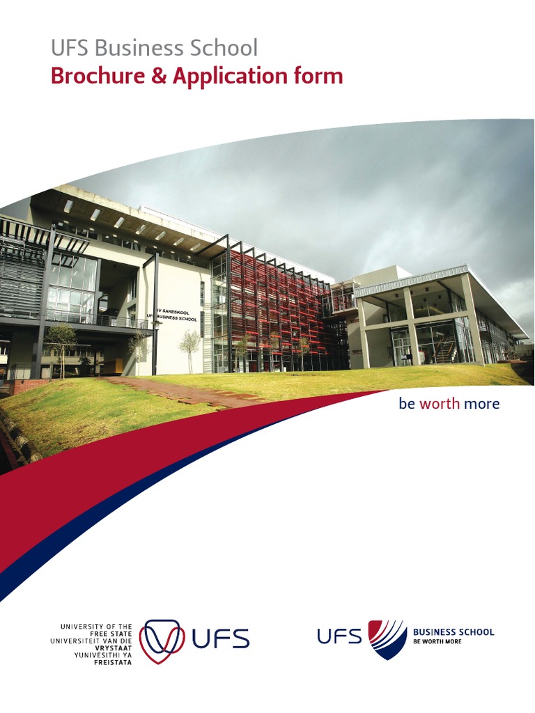 Ufs Business School Brochure Application Form | PDF | Academic Degree ...