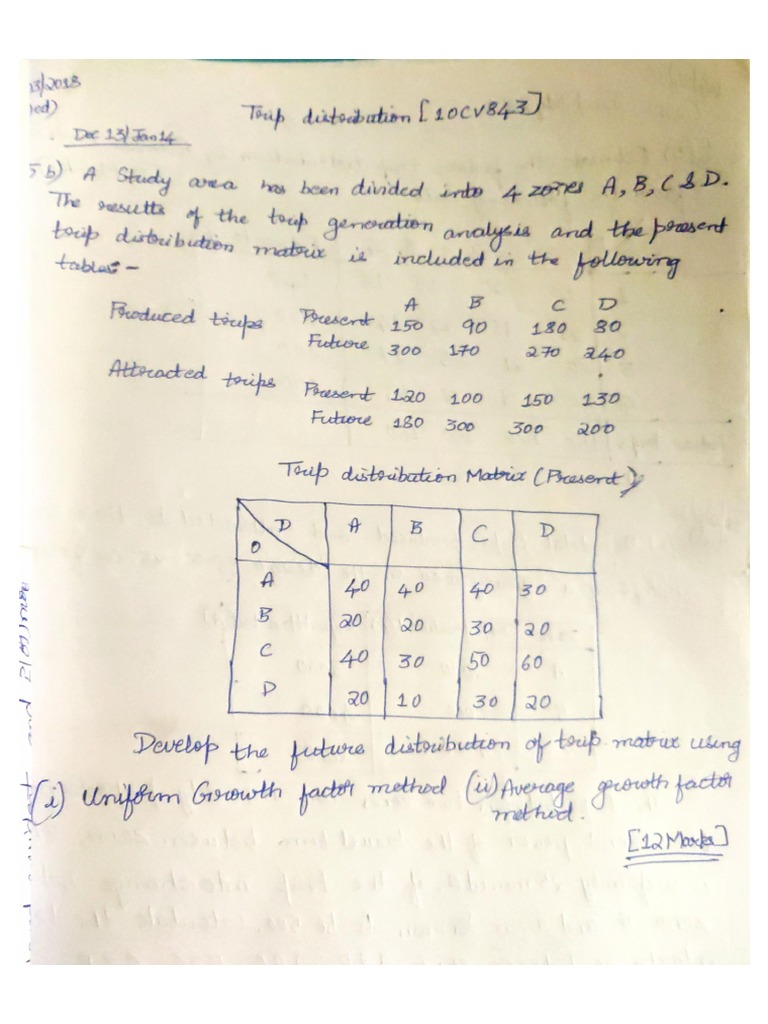 Average Growth Factor and Furness Method | PDF