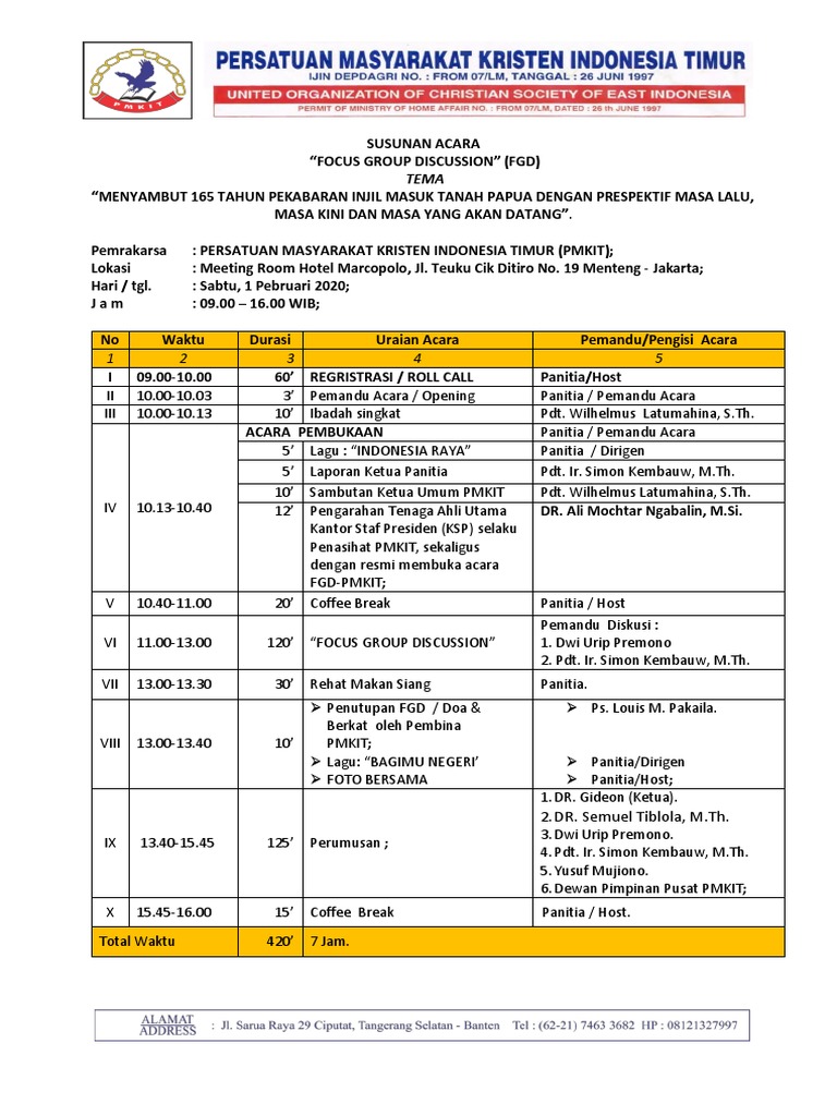 Draft Acara | PDF | Kajian Bahasa Asing | Kesehatan Holistik