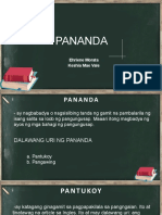 Mga Pananda | PDF