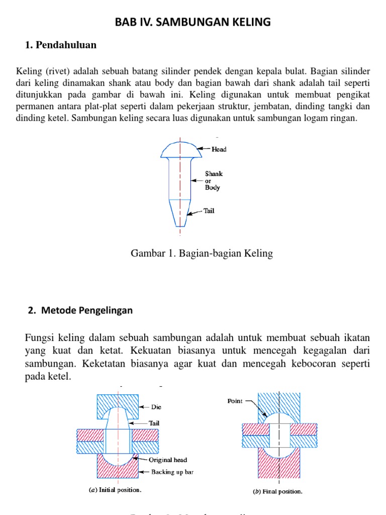 Metode dan Tipe Pengelingan Keling | PDF