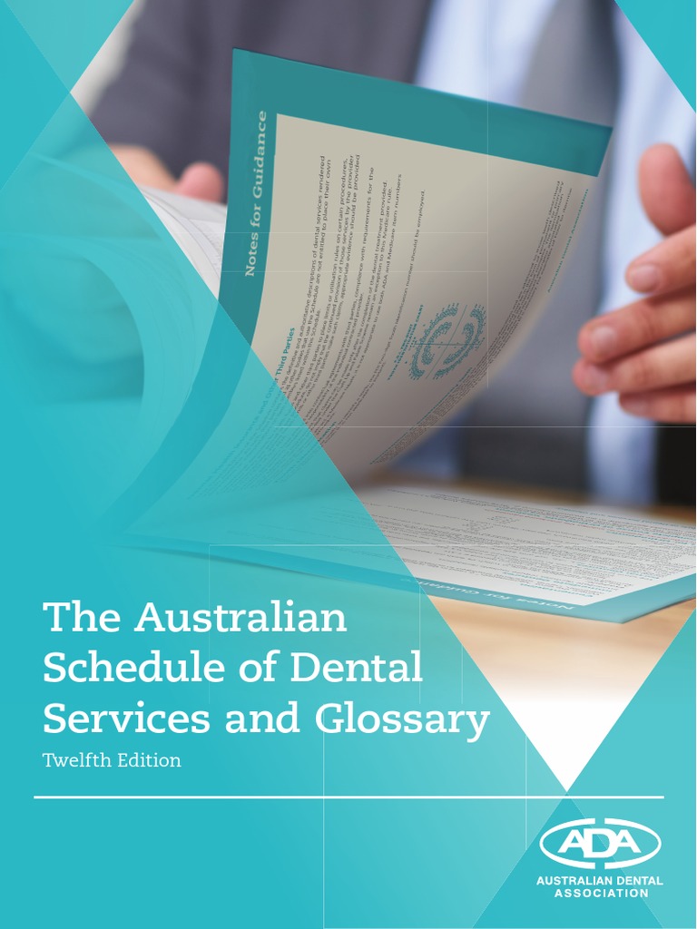 Australian Schedule and Dental Glossary 12 Revised 29012020 | PDF ...