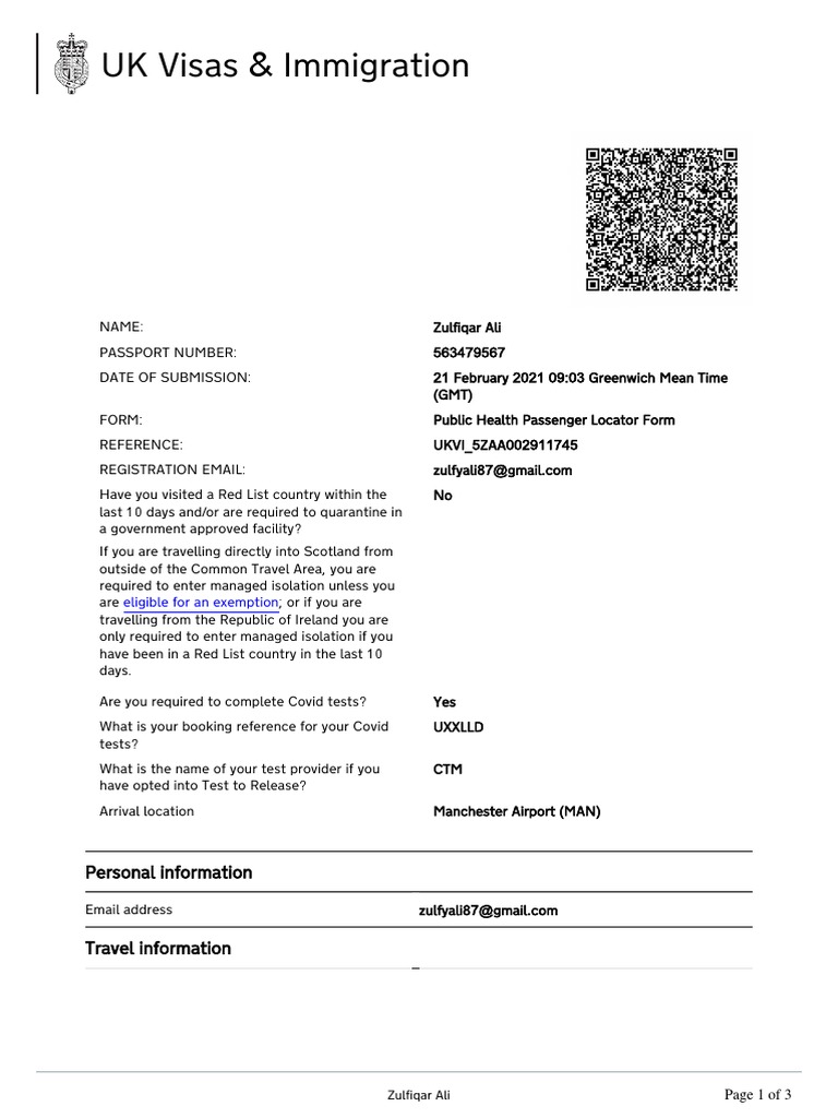UK Visas & Immigration: Personal Information | PDF | Travel Visa | International Law