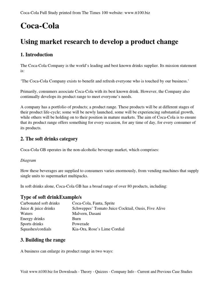 Coke 9 Full | PDF | The Coca Cola Company | Qualitative Research
