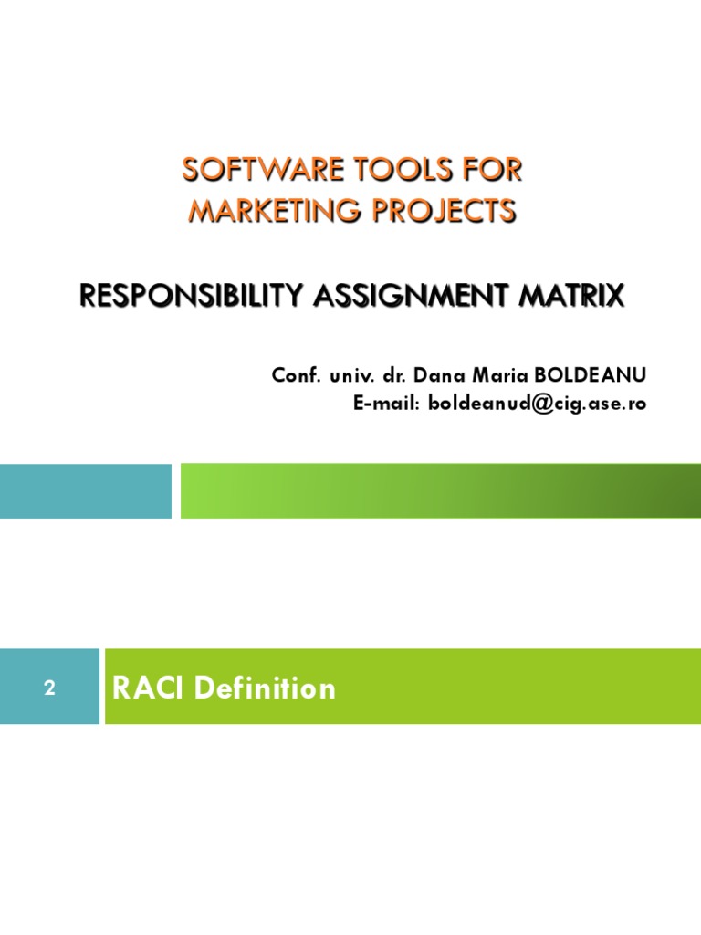 Lecture 9 - RACI MATRIX | PDF | Project Management | Cognition