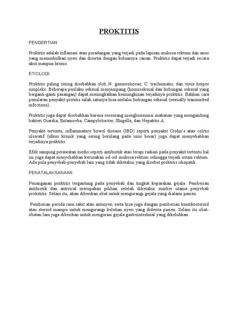 File Proktitis | PDF