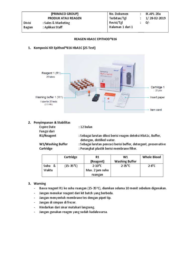 Reagen DxGen Hba1c | PDF