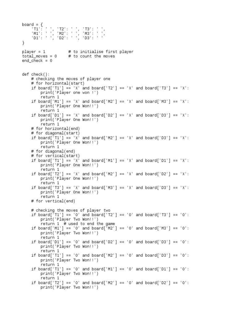 Game in Python | PDF