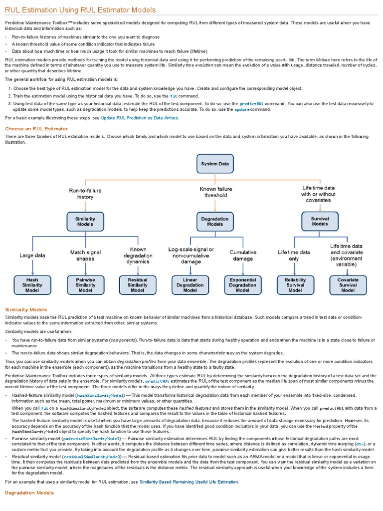 RUL Estimation Using RUL Estimator Models - MATLAB & Simulink | PDF | Dependent And Independent ...