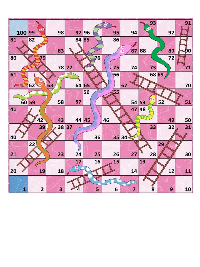 Snakes and Ladders Printable | PDF